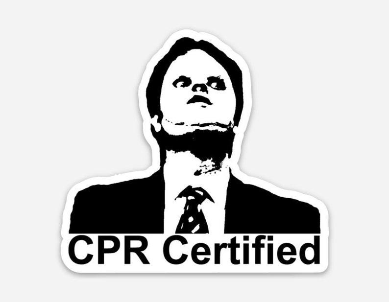 The Office CPR Certified Sticker - Etsy