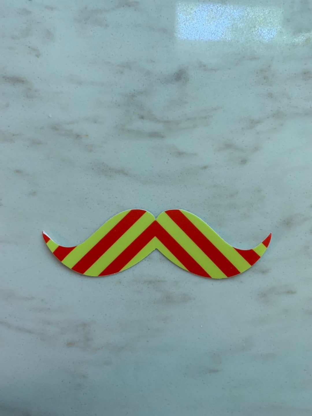 Chevron Mustache Sticker - Etsy