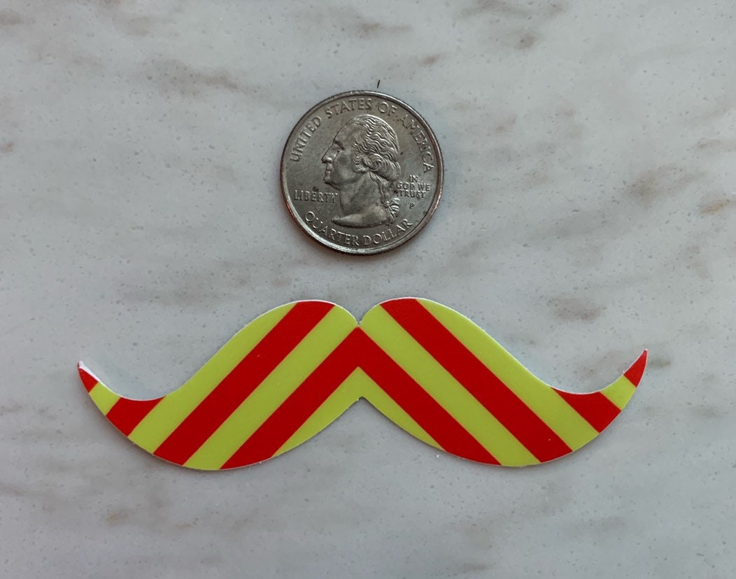 Chevron Mustache Sticker - Etsy
