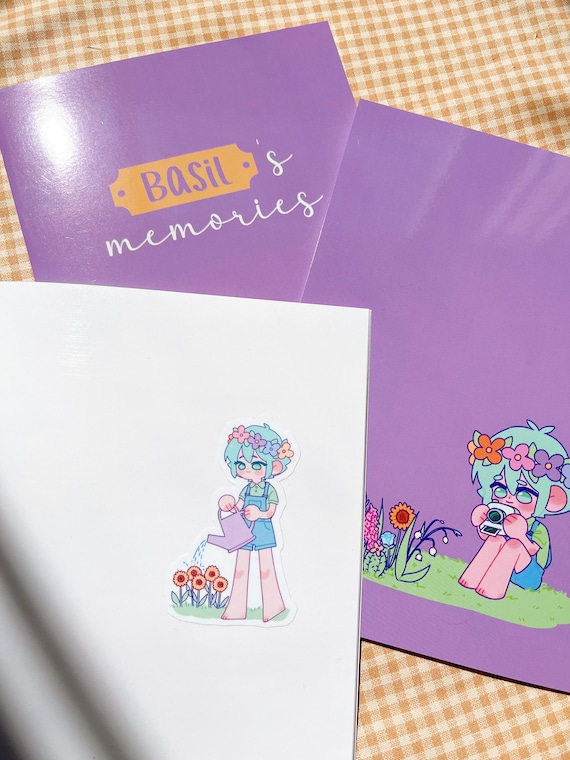 Basils Memories Reusable Sticker Book - Etsy UK
