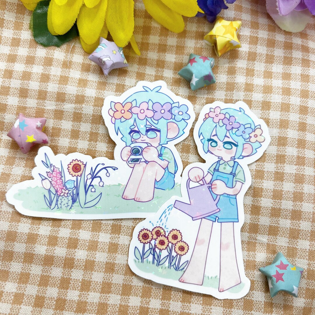 Holographic OMORI Basil Stickers - Etsy
