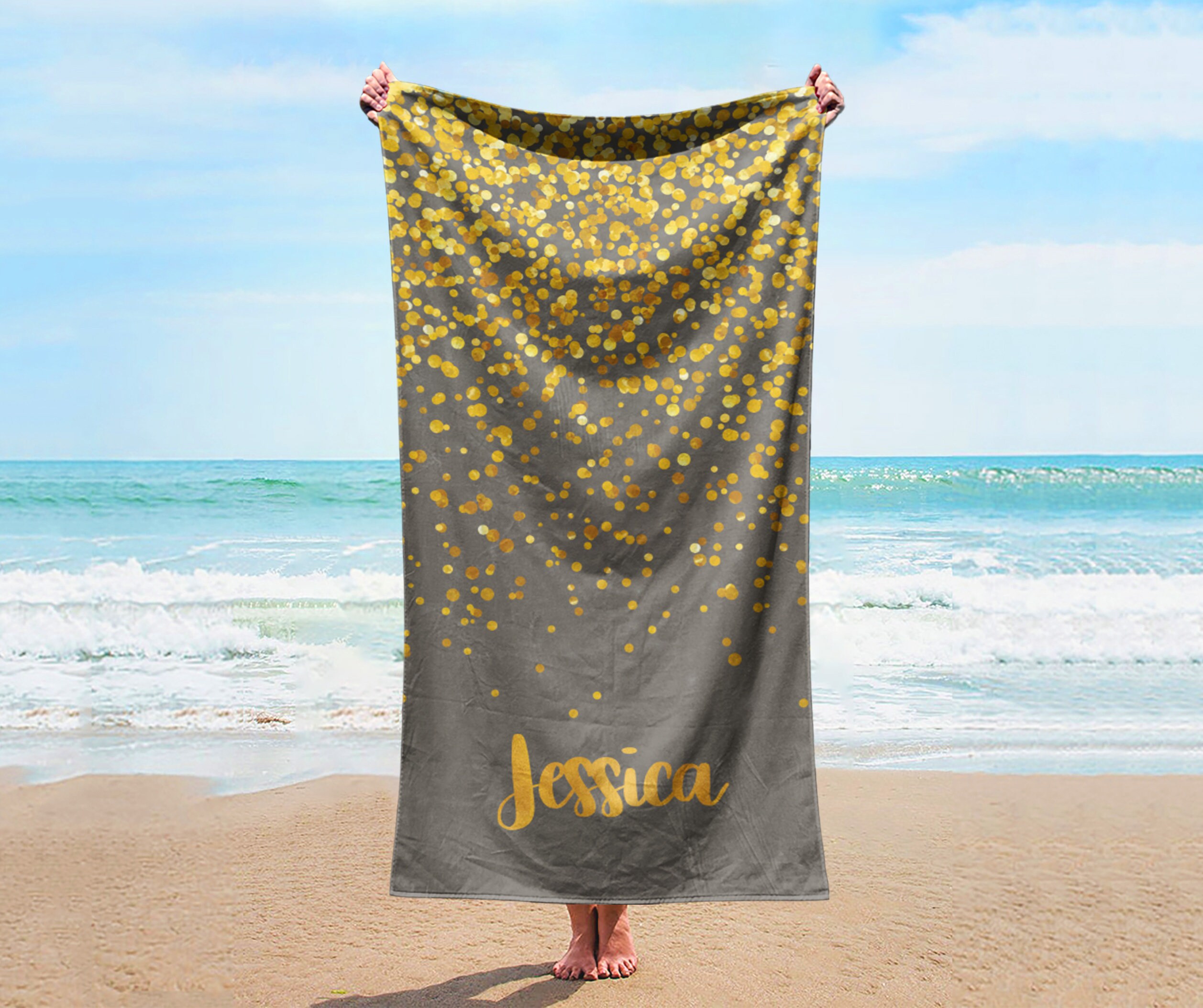 Beach towels with names on them store