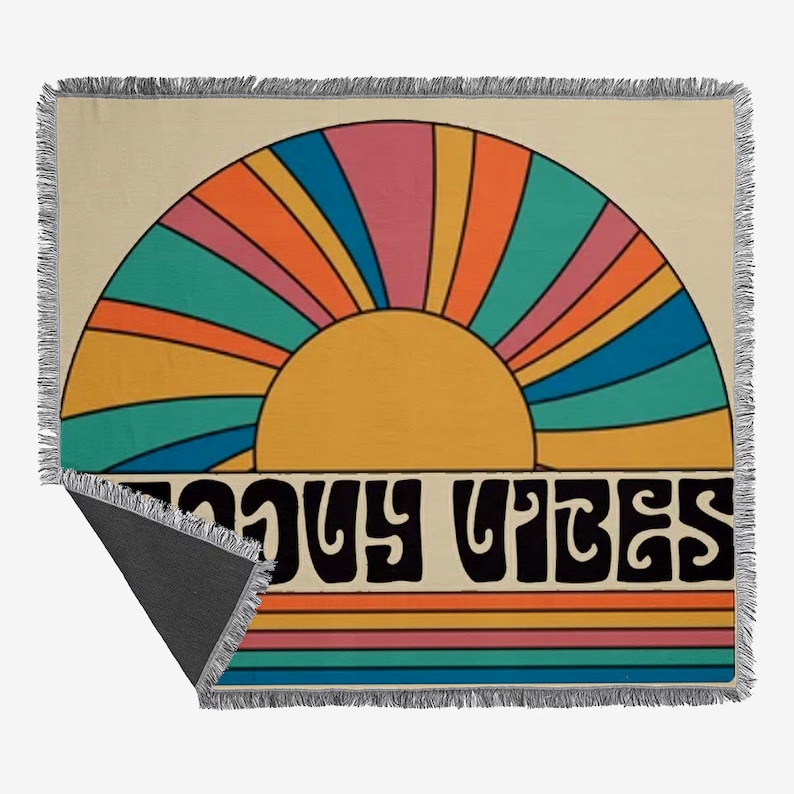 Personalized Groovy Retro Custom Design Sublimated Tapestry - Etsy