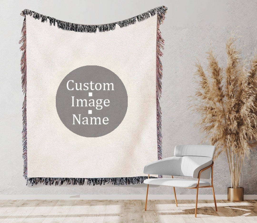 Personalized Photo Custom Tapestry Woven Cotton Throw - Sublimated ...