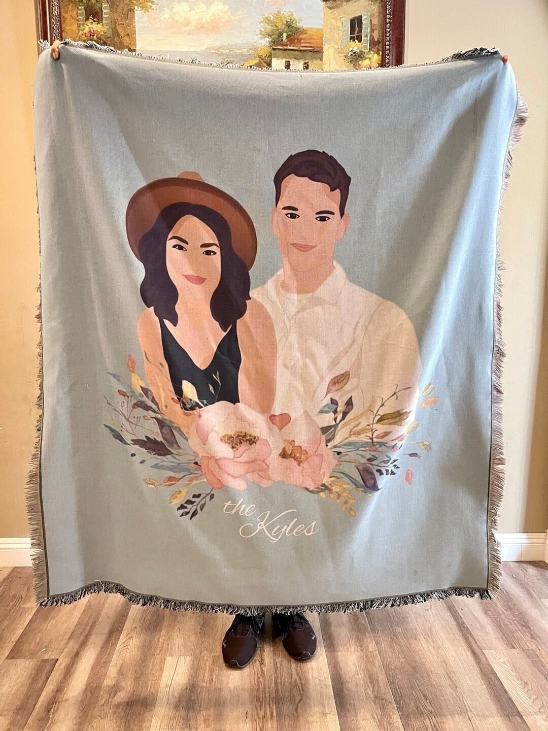 Personalized Photo Custom Tapestry Woven Cotton Throw - Sublimated ...