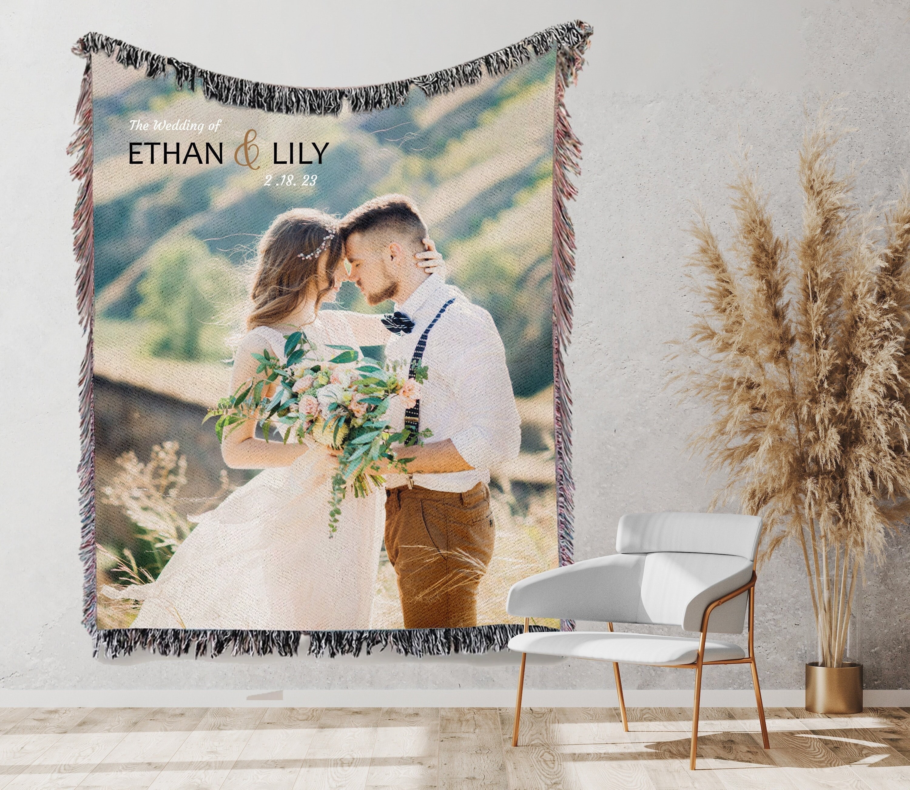Personalized Photo Custom Tapestry Woven Cotton Throw - Etsy