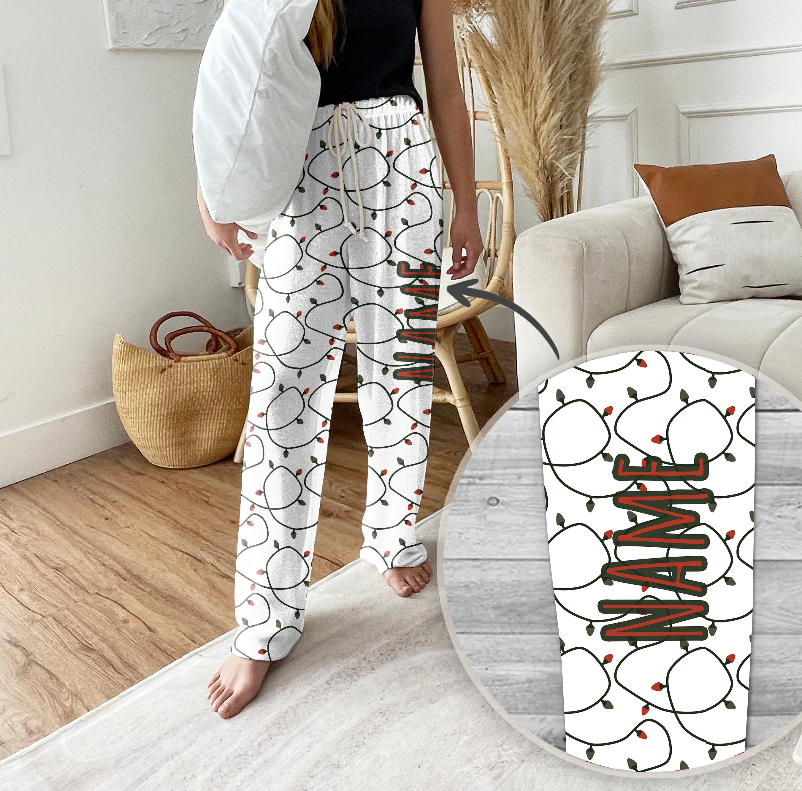 Personalized Pajama Pants: Custom Name Soft Lounge Pants - Etsy