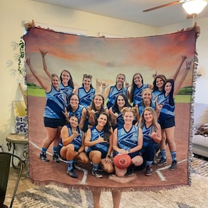 Personalized Groovy Retro Custom Design Sublimated Tapestry Woven ...