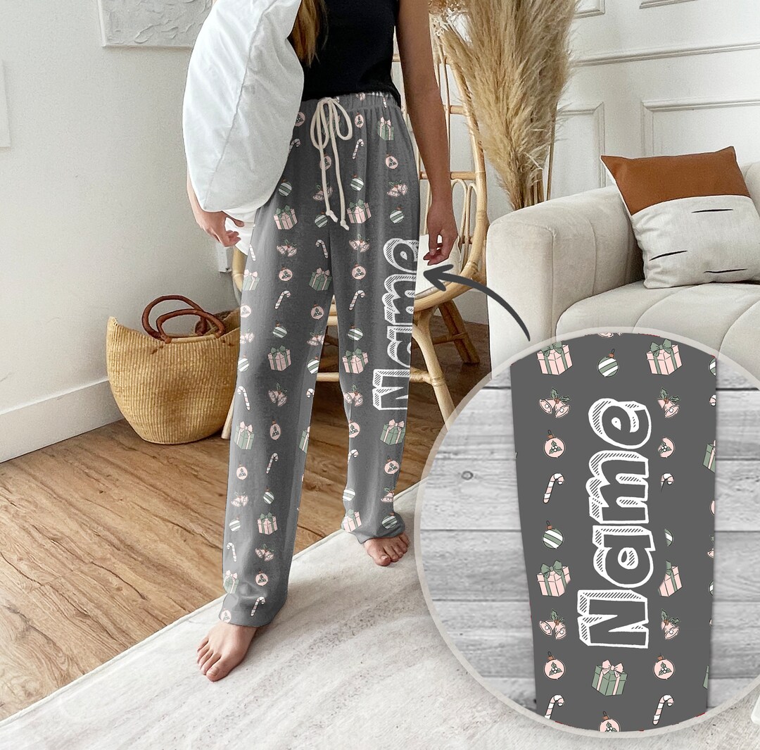 Personalized Pajama Pants, Vintage Christmas, Groovy Style Christmas ...