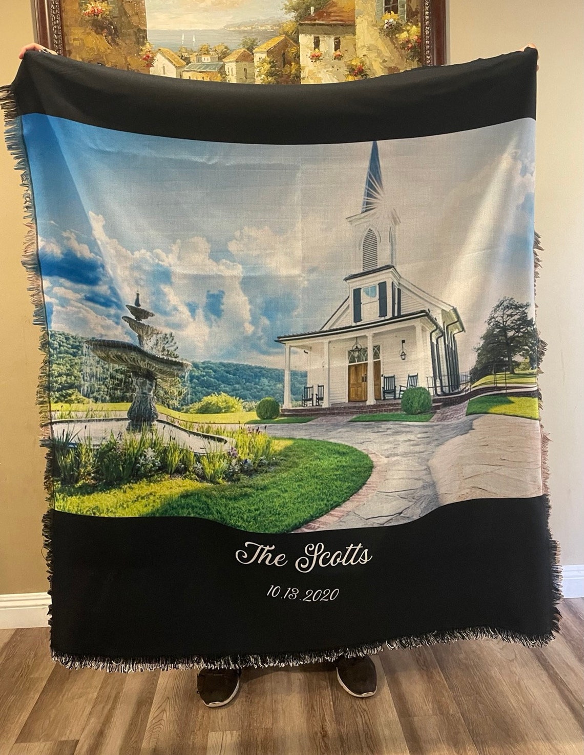 Personalized Photo Custom Tapestry Woven Cotton Throw - Sublimated ...