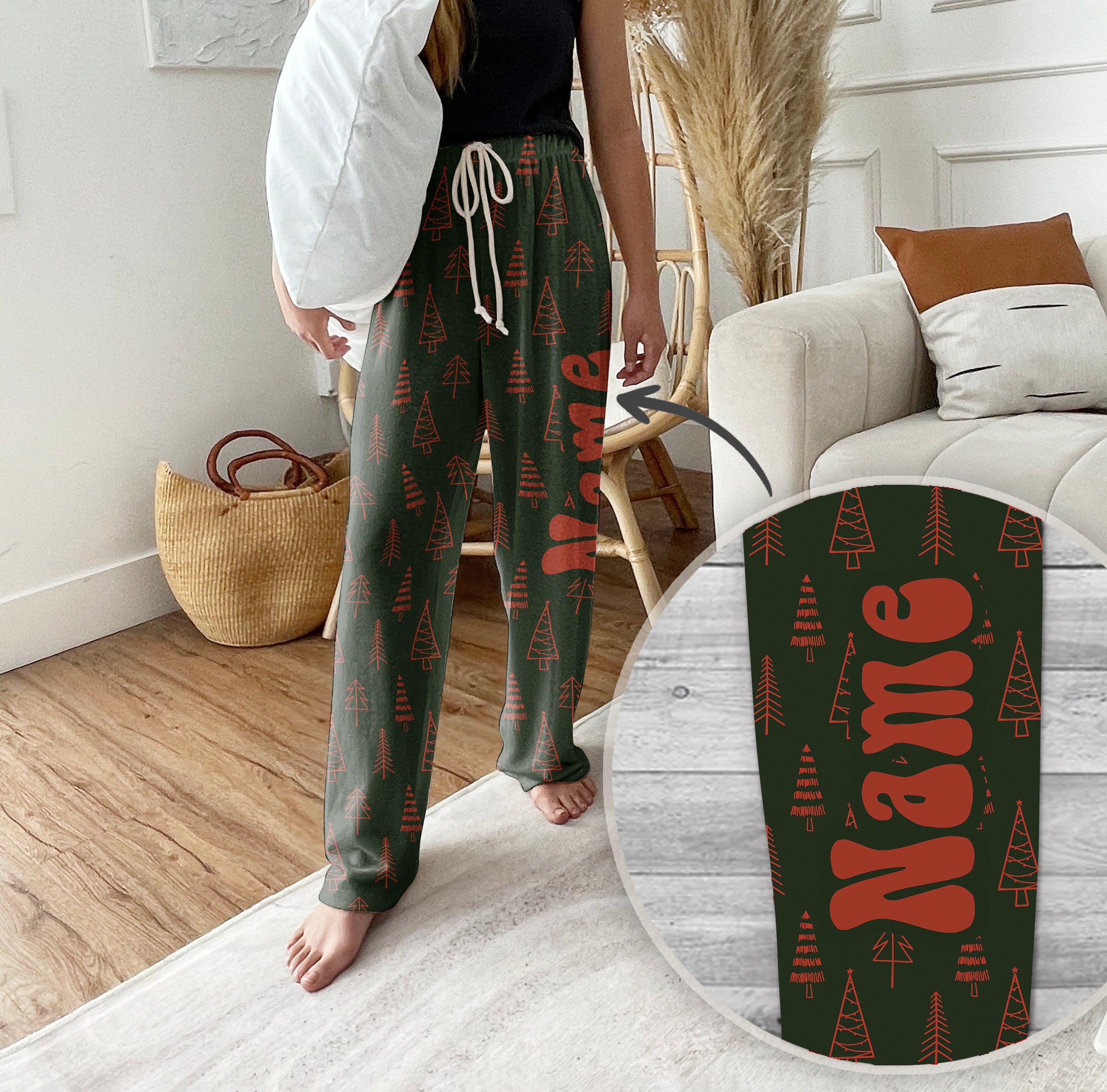 Personalized Pajama Pants: Custom Name Soft Lounge Pants - Etsy