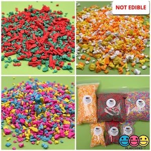 10grams Crumbles Cookie Crumbs Polymer Clay Mixed Colors Shredded Crumb ...