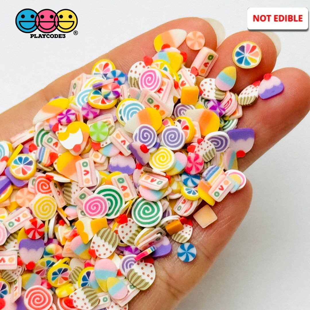 10grams Sweet Sugar Candyland Mixes Clay Sprinkles Slime Supplies Fake ...