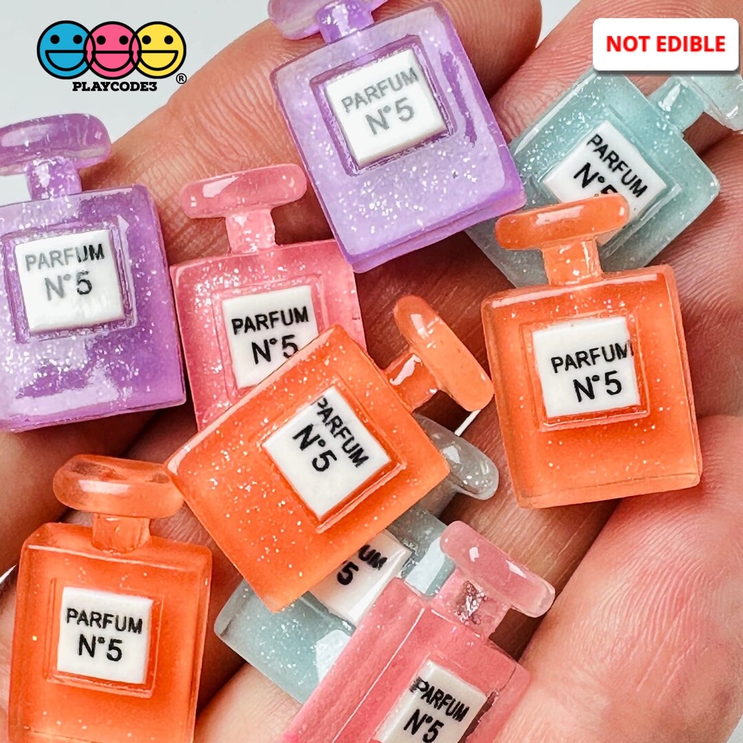 10/12pcs Perfume Bottle Makeup 4 Colors Charms Slime Supplies Fake Bake ...