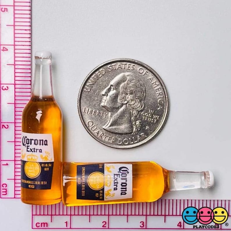 10pcs Fake Beer Bottle Charm Mini Realistic Charms Beers Miniature ...