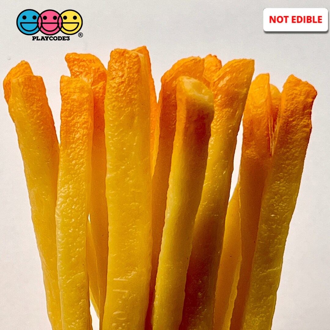 10pcs French Fries Large Realistic Imitation Fake Fast Food Chips Fried ...
