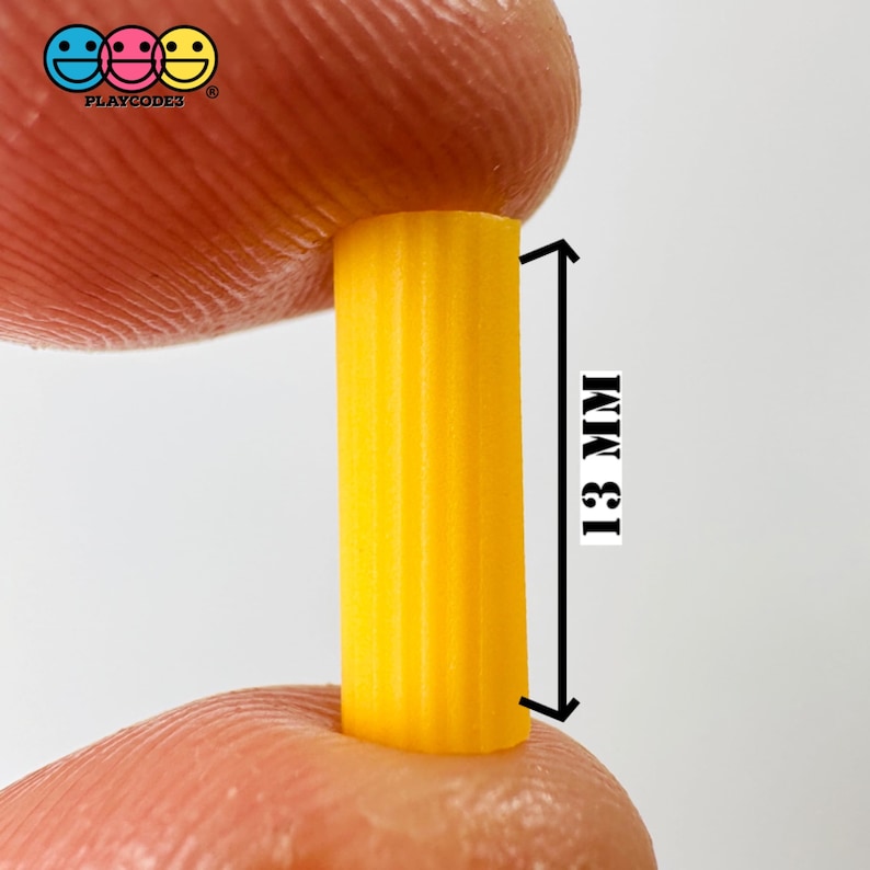 100pcs Not Actual Size Small Pasta Macaroni NOT EDIBLE Charms Faux Food ...