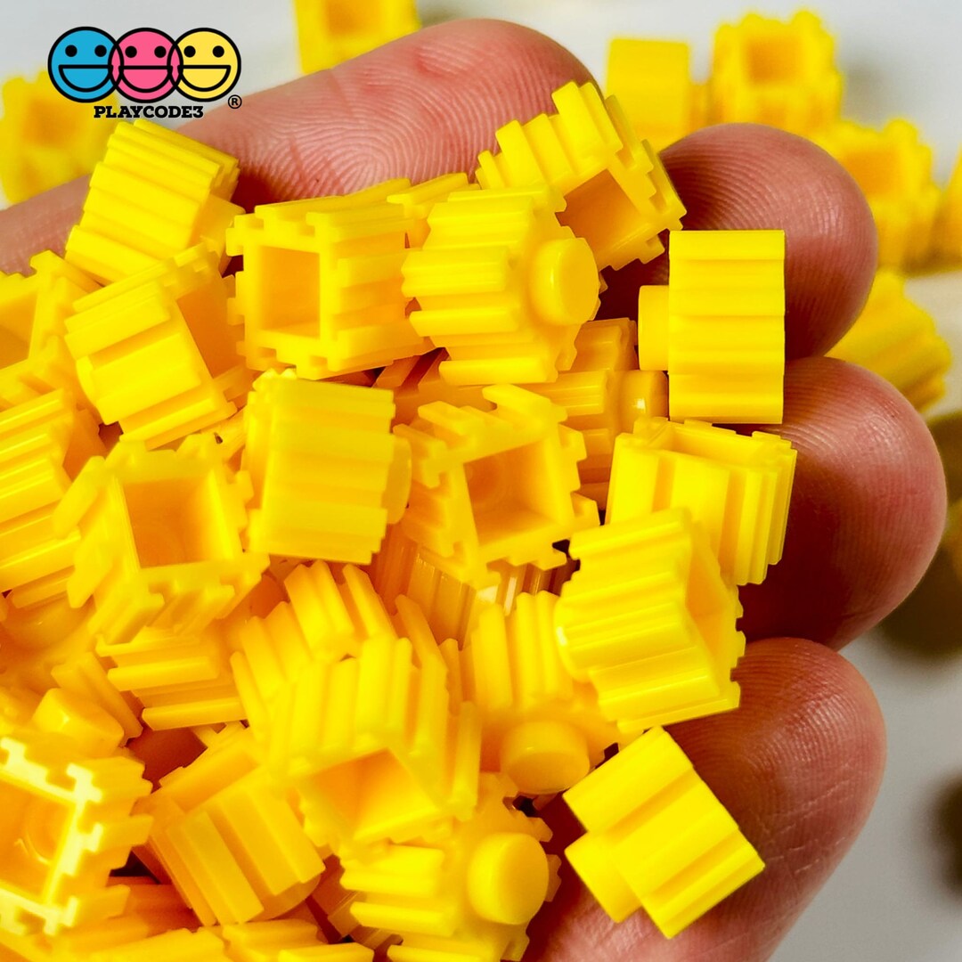 200pcs Yellow Micro Diamond Building Blocks Crunchy Slime Crunch ...