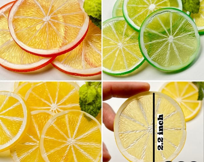 Realistic Faux/fake Lemon Slices, Lemon Tier Display, Artificial Lemon ...