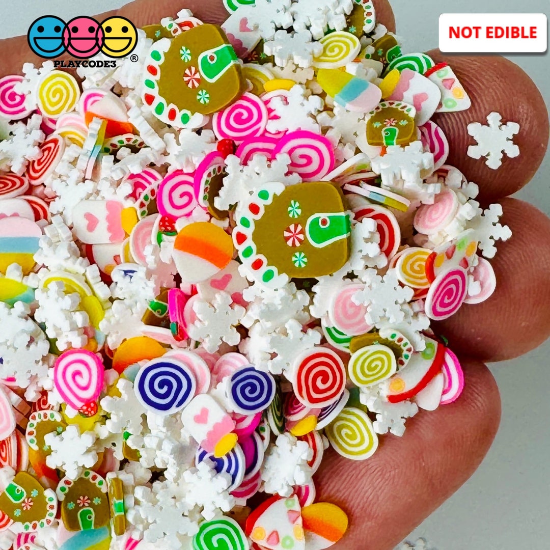 10grams Candy Land Swirls Winter Christmas Holiday Peppermint Clay ...