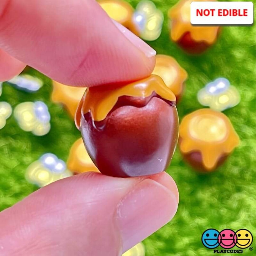 10pcs Honey Jug Overflow Brown Jar Mini Charm Cabochons Slime Supplies ...