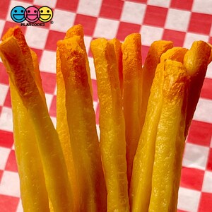 10pcs French Fries Large Realistic Imitation Fake Fast Food Chips Fried ...