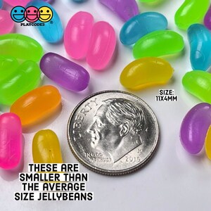 100pcs Fake Small Size Jellybeans NOT Actual Size (see Pics) Charms NOT ...