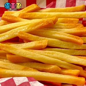 10pcs French Fries Large Realistic Imitation Fake Fast Food Chips Fried ...