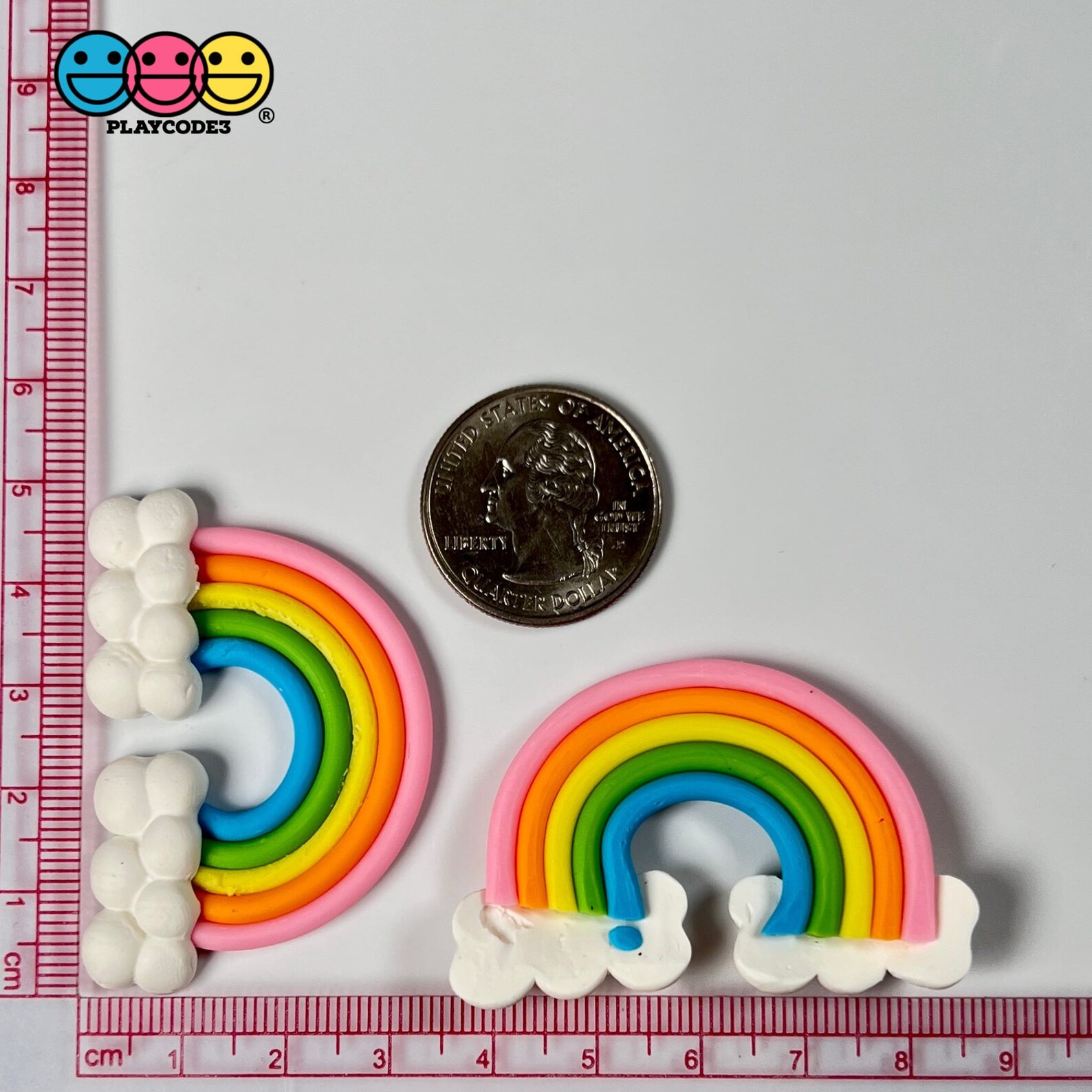 10pcs Rainbow Clouds BENDABLE Polymer Clay Charm Decoden Slime - Etsy