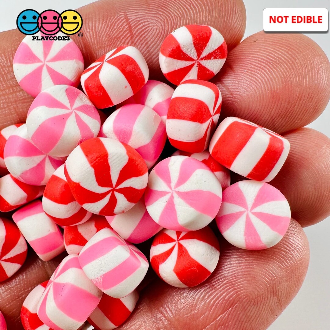 30pcs Fake Mini Candy Swirl Peppermint Mints Mix Valentine's Day Theme ...