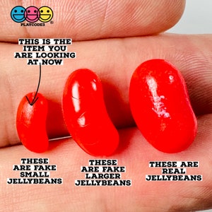 100pcs Fake Small Size Jellybeans NOT Actual Size (see Pics) Charms NOT ...