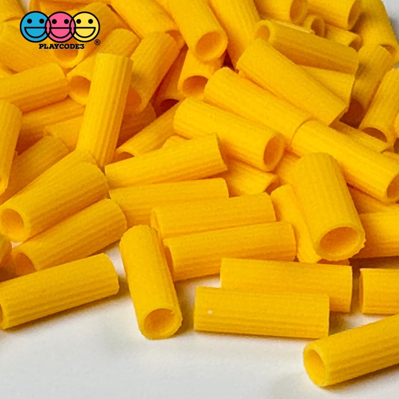 100pcs Not Actual Size Small Pasta Macaroni NOT EDIBLE Charms Faux Food ...