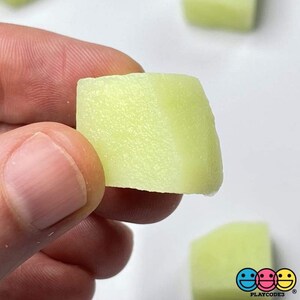 10pcs Melon Honeydew Chunks 3D Fake Food Realistic Charm Cabochons Slime Supplies Props Actual ...
