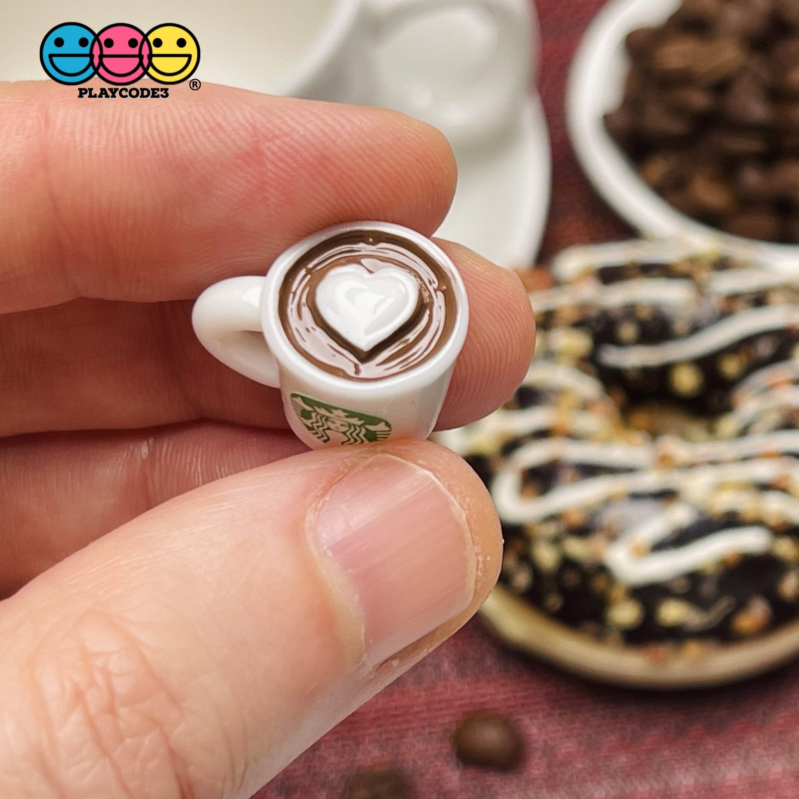 10/12pcs Coffee Cup Mini Mugs Bottle Charms Cappuccino Cabochons Slime ...