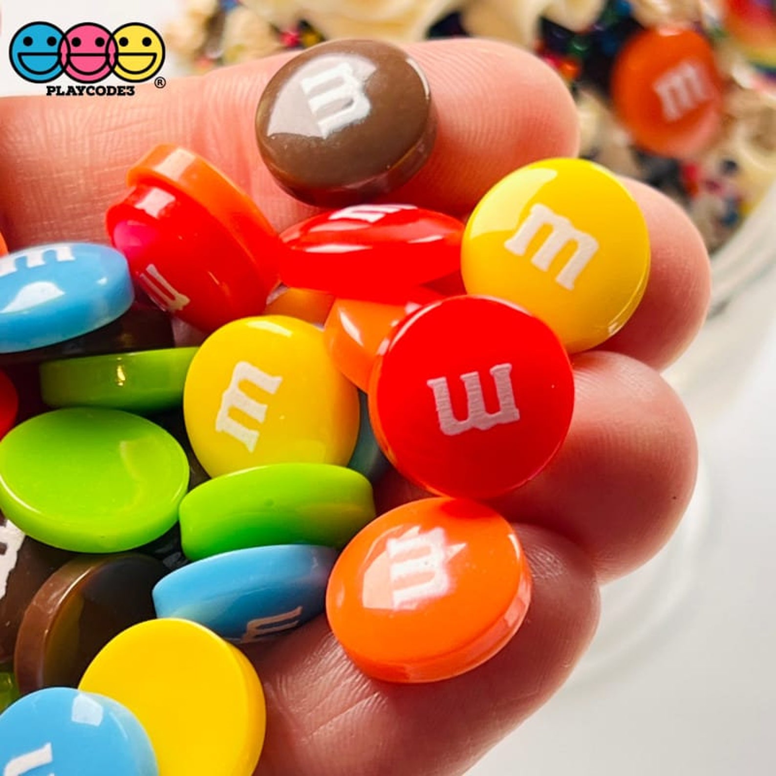 30pcs MM Mixed Fake Chocolate Candies Charm Flatback Faux - Etsy
