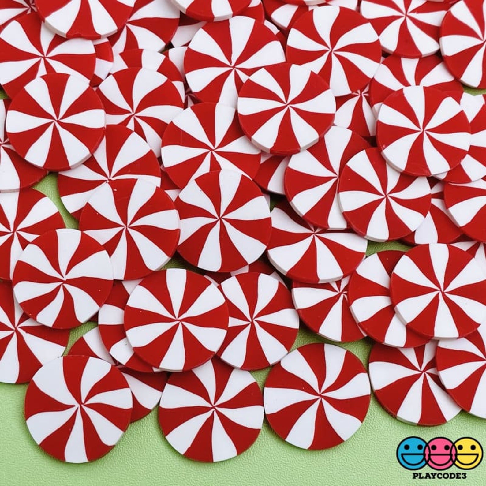 10grams 5mm/10mm/20mm Red Peppermint Pinwheel Candy Fake - Etsy