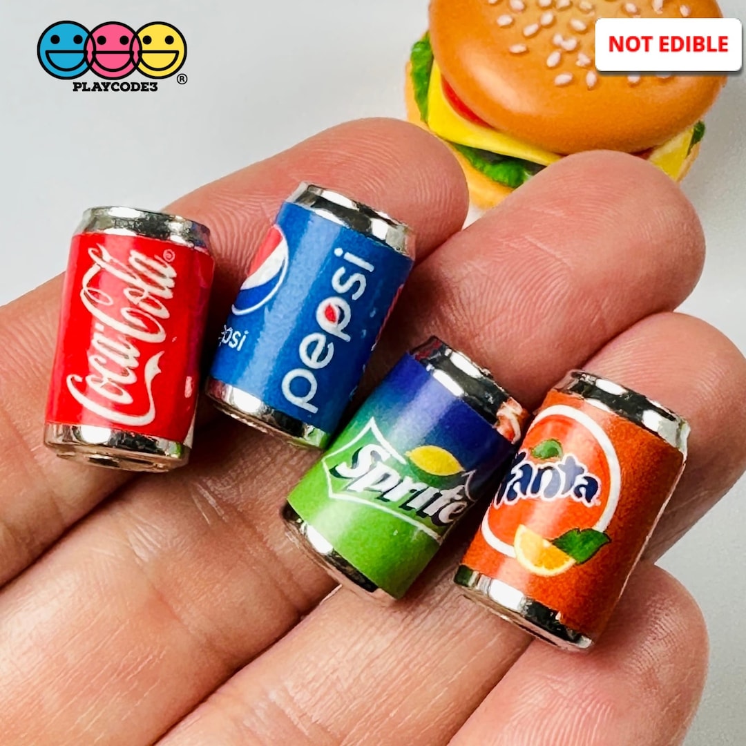 10/12pcs Soda Can Mini Charms Decoden 4 Types Slime Supplies Cabochon ...