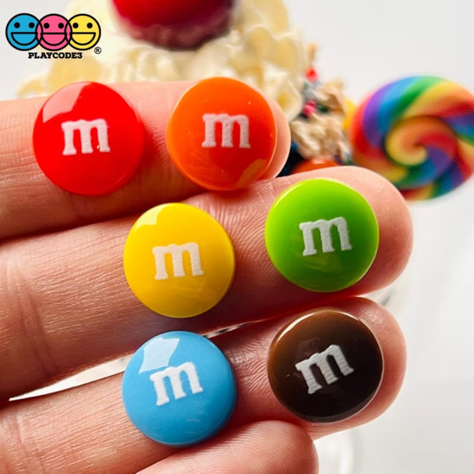 30pcs MM Mixed Fake Chocolate Candies Charm Flatback Faux - Etsy