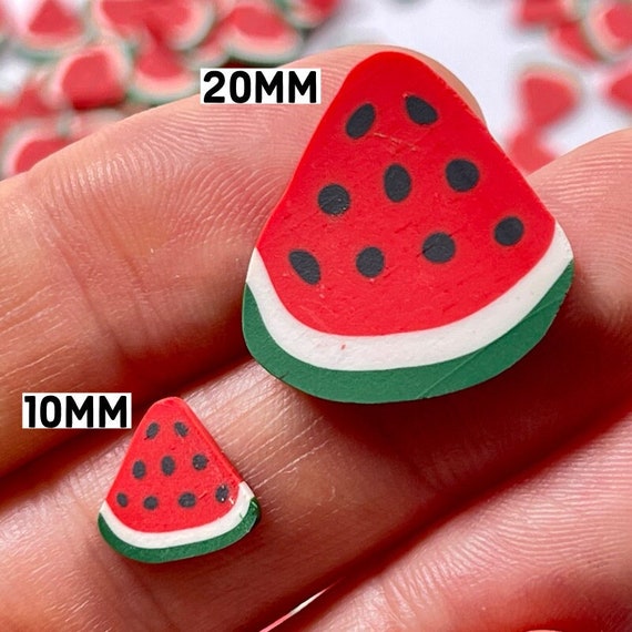 20grams 20mm 10mm Watermelon Fimo Slices Polymer Clay | Etsy