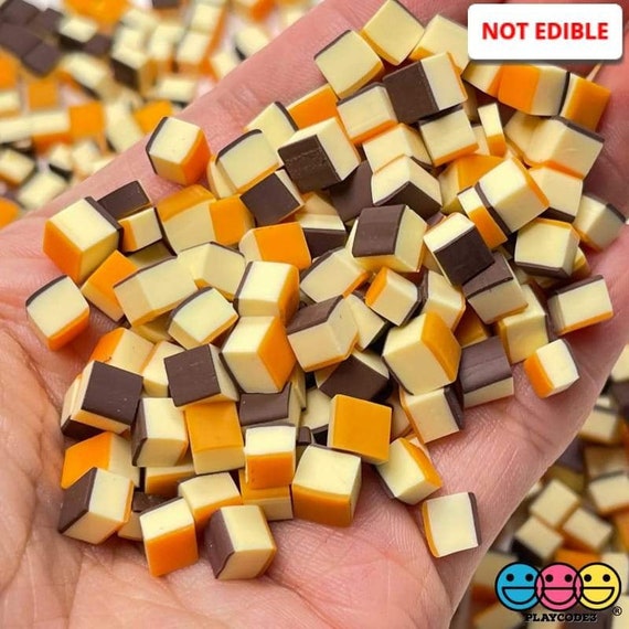 20grams Caramel Chocolate Cube Chunks Faux Crumble Chunk Chips - Etsy