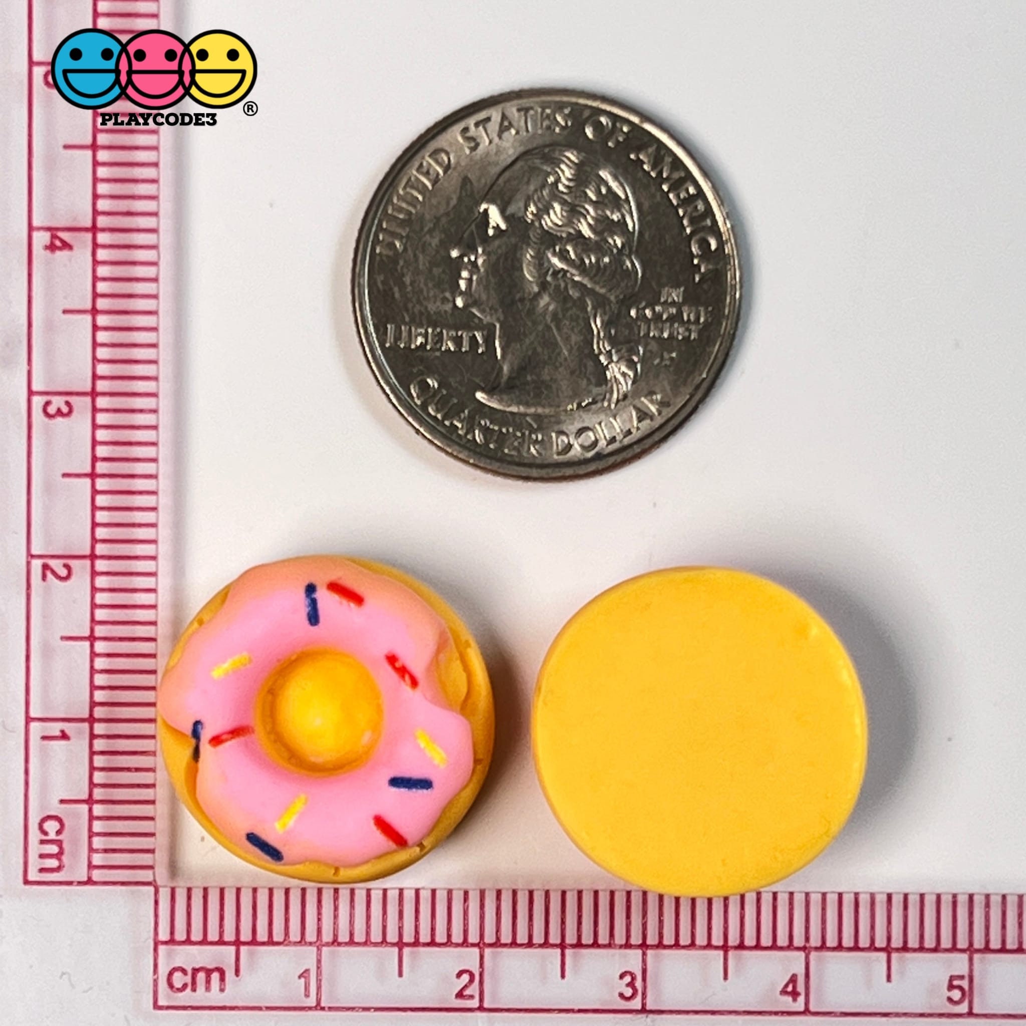 10pcs Doughnut Mini Pink Icing With Sprinkles Flatback Charm - Etsy