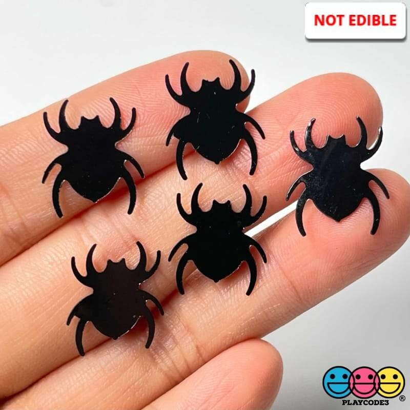 10/50g Spider Black Halloween Table Scatter Spiders Confetti | Etsy