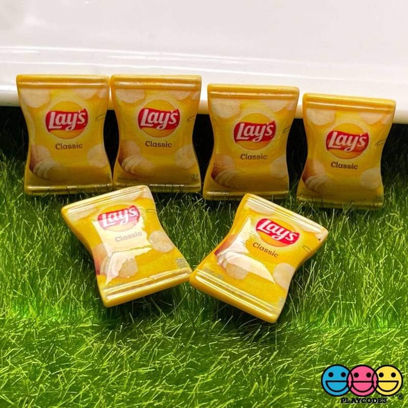 10 Pcs Snack Potato Chips Bag Charms Fake Food Flatback Slime - Etsy