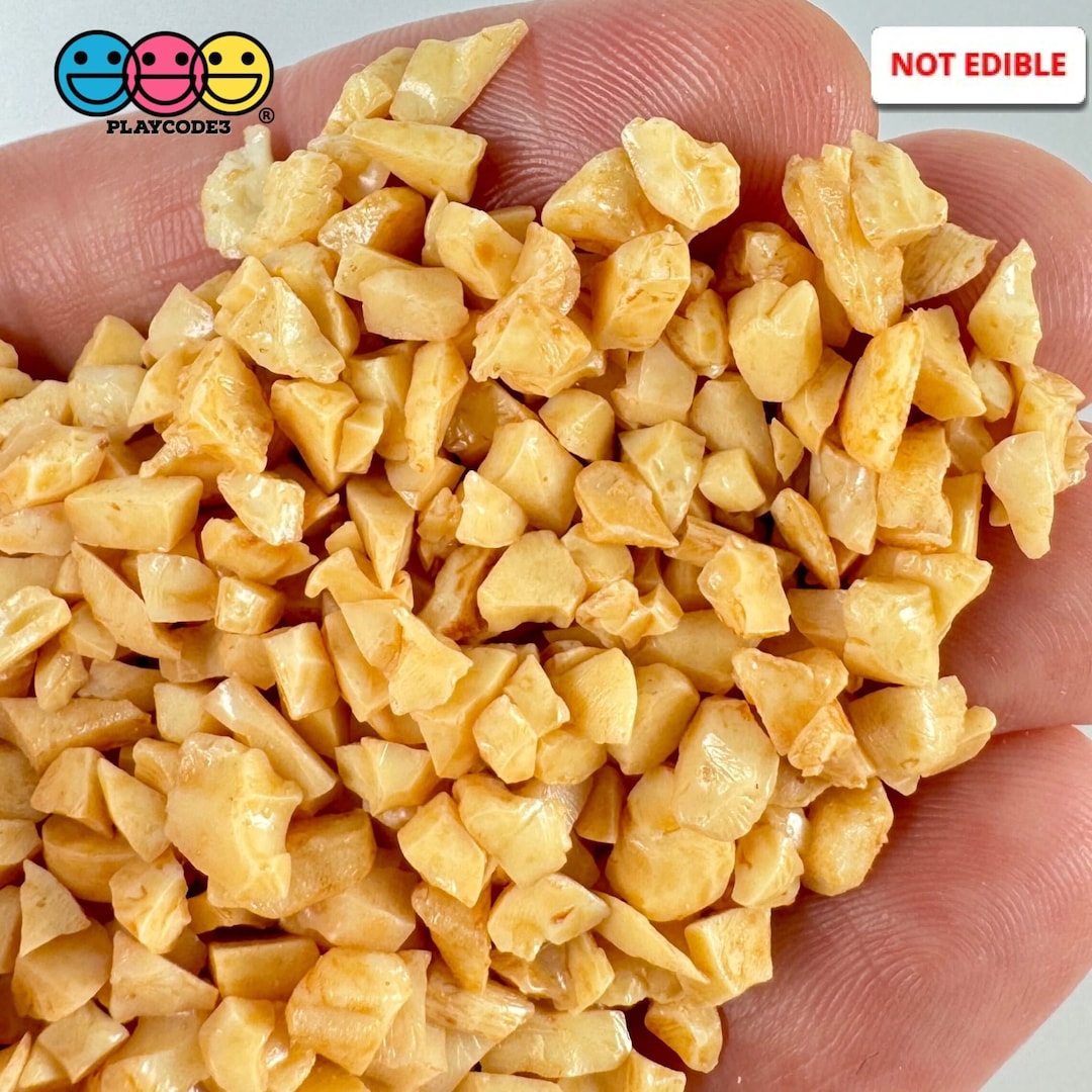 10grams Crushed Peanuts Chopped Faux Food Fake Nuts Realistic Pieces ...