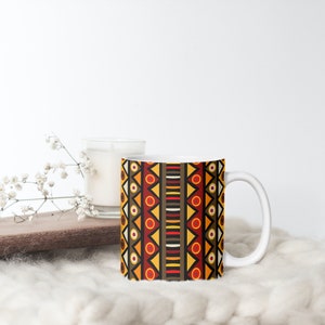 Africa Coffee Mug, Ankara Print Mugs, Ethnic Mugs, Coffee Mug for Women ...