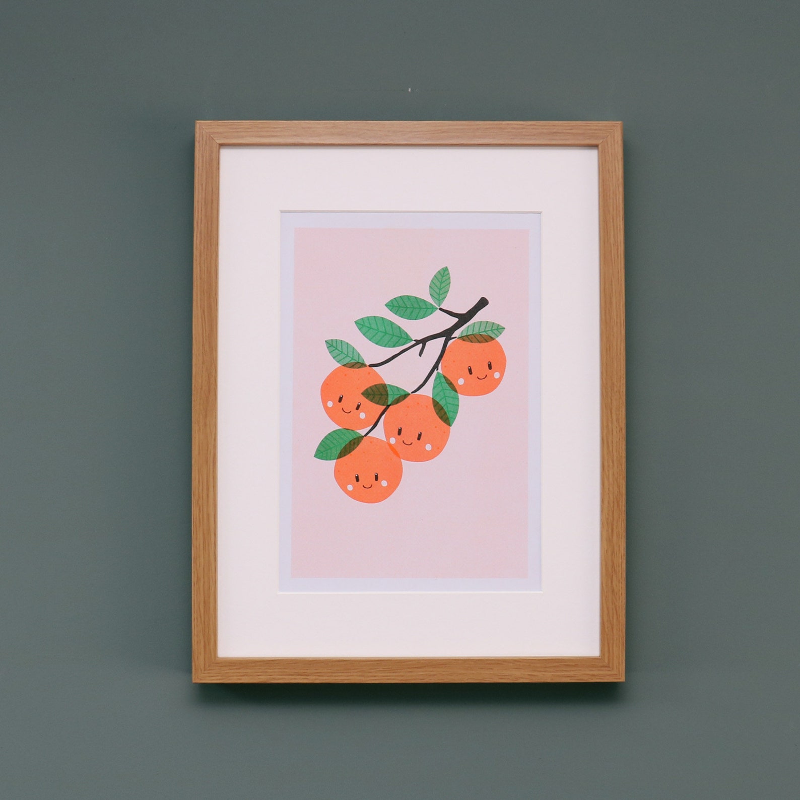 Orange Plant Print A4, Risograph Riso Print - Etsy UK