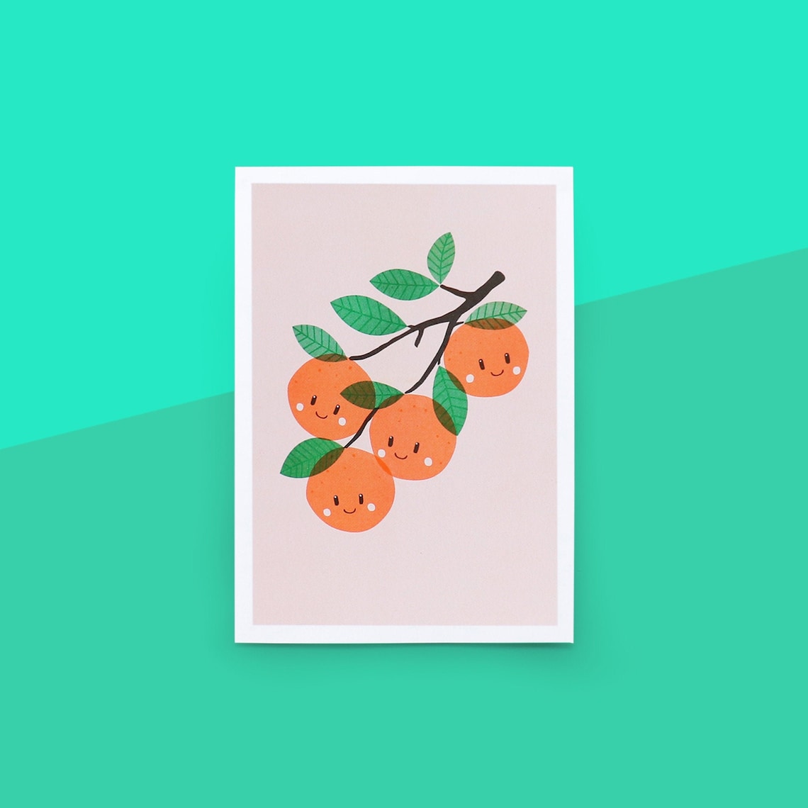 Orange Plant Print A4, Risograph Riso Print - Etsy UK
