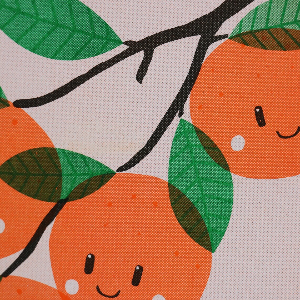 Orange Plant Print A4 Risograph Riso Print - Etsy UK