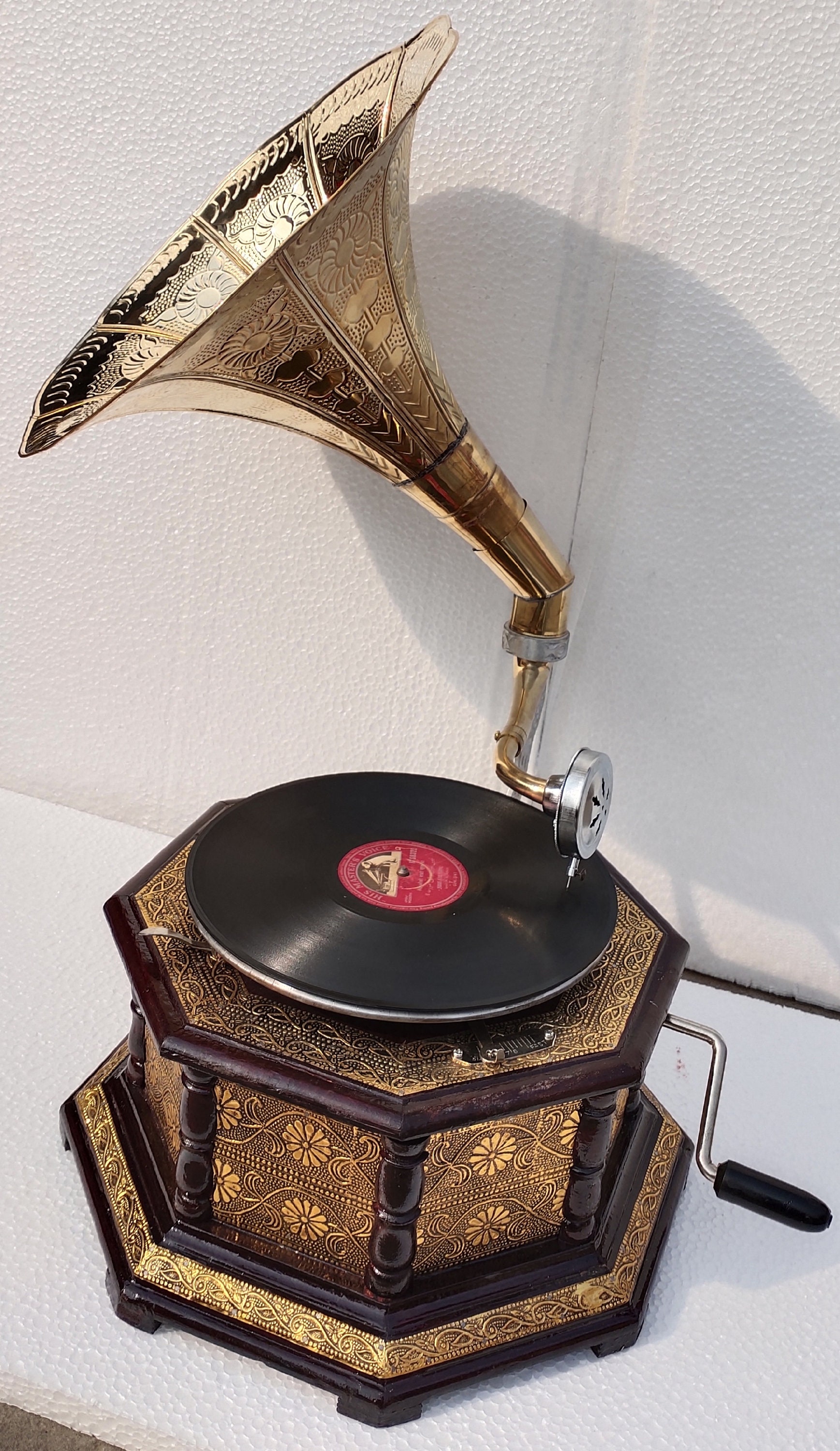 Antique Vintage Replica Gramophone Phonograph Record Player Original ...