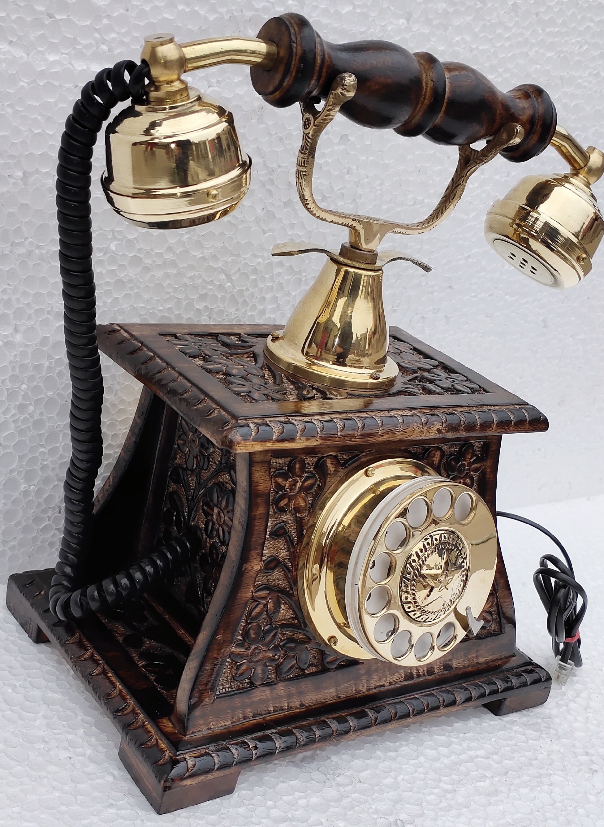 Antique Vintage Replica Landline Telephone Rotary Dial Corded Landline ...